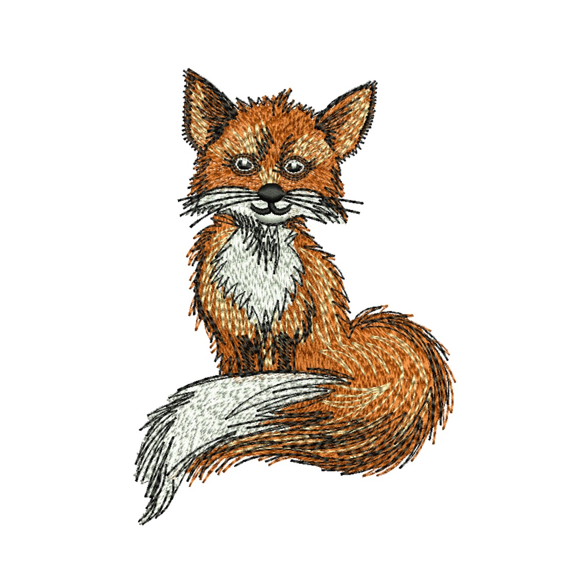 Fox Embroidery Design 3 Sizes Real Fox Embroidery Machine - Etsy