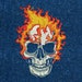 FIRE Skull Head Embroidery Design 3 Sizes DOWNLOAD Flaming Skullhead ...