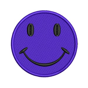Smile Embroidery Design 5 Sizes - Happy Face Machine Embroidery File ...