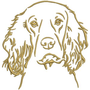 Cocker Spaniel Embroidery Design 5 Sizes, Lovely Dog Outline Machine ...