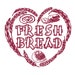Fresh Bread Heart Embroidery Design 3 Sizes Wheat Heart Machine ...
