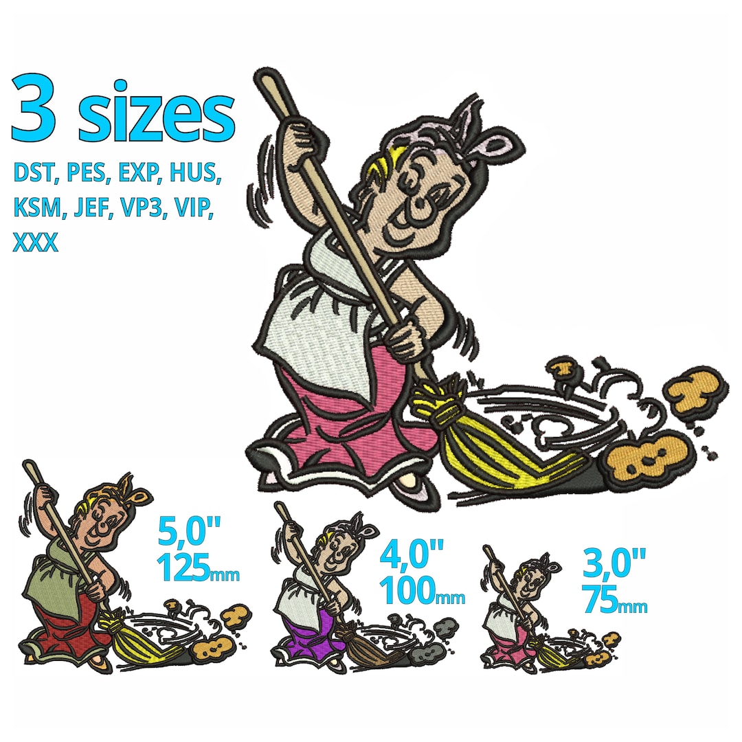 Cleaning Embroidery Design | 3 Sizes| Cleaning Women Machine Embroidery ...
