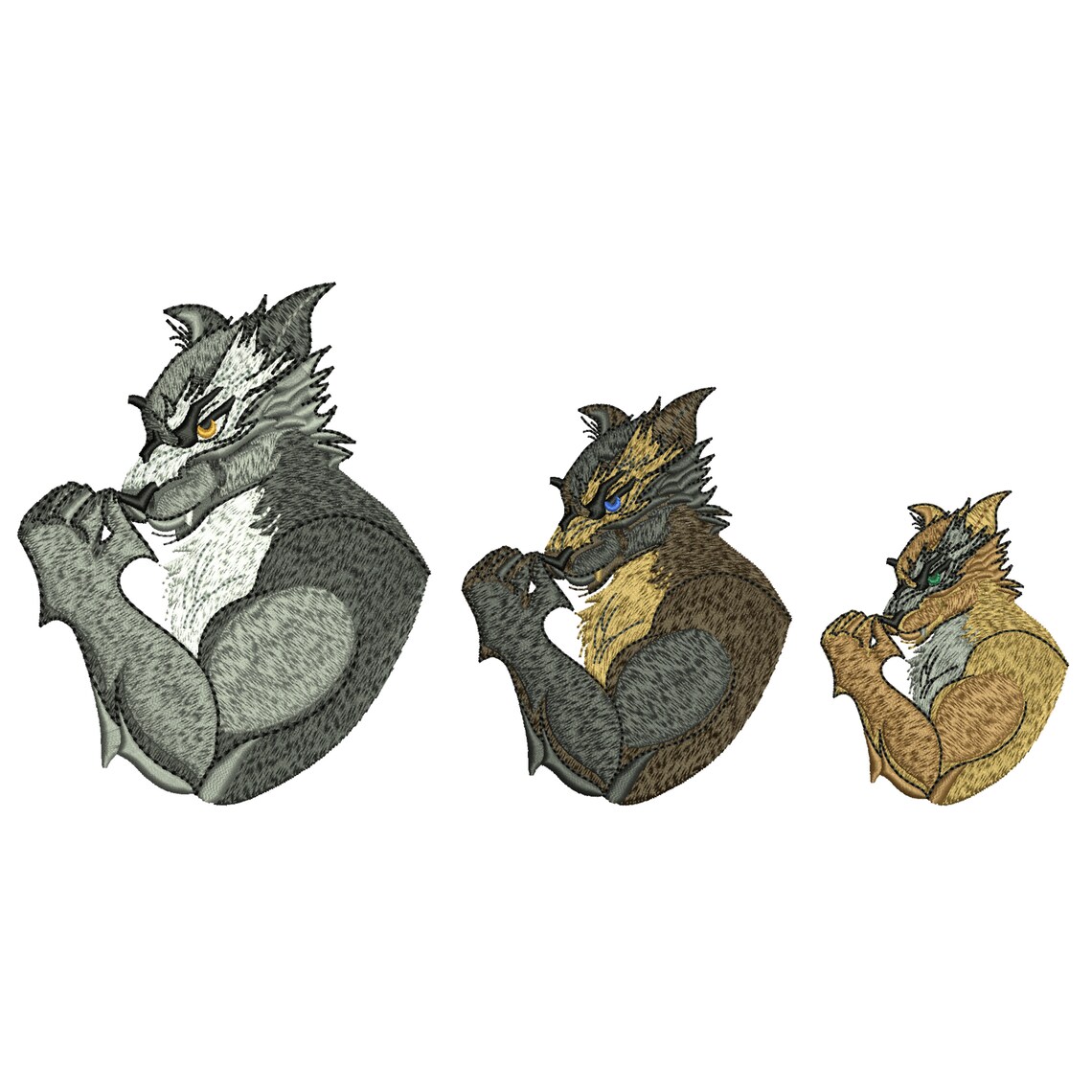 Body Builder Muscle Wolf Embroidery Design - Fitness Gym Machine ...
