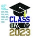 2023 Graduation Embroidery Design 3 Logos- Graduation Hat Machine ...