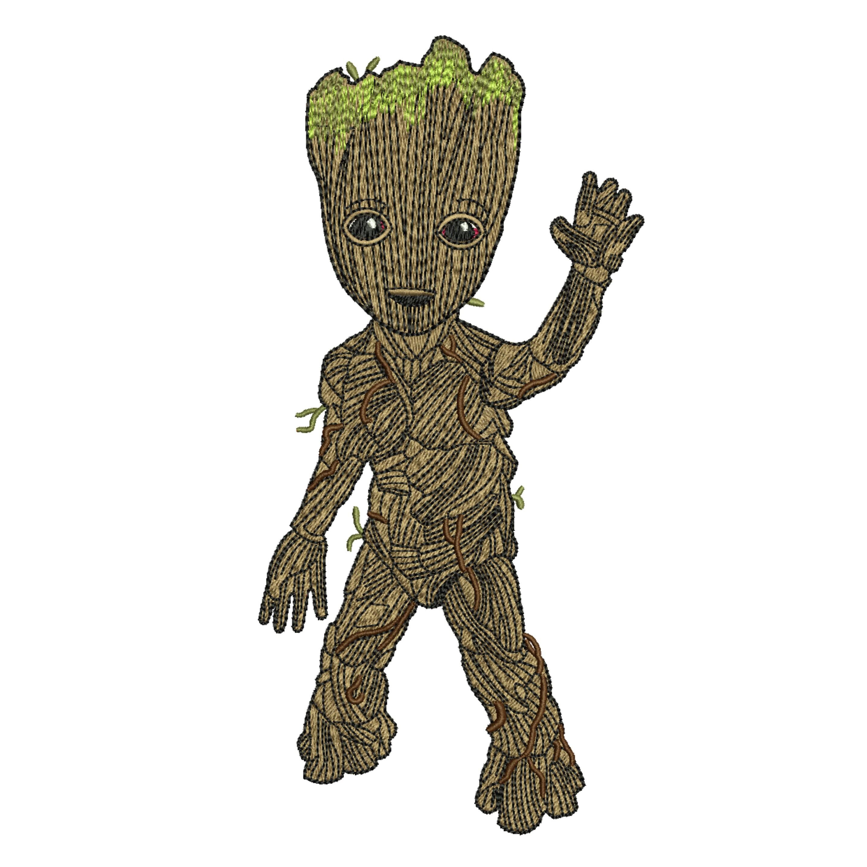 Baby Groot Embroidery Design 3 Sizes Kids Groot Wood Figure - Etsy