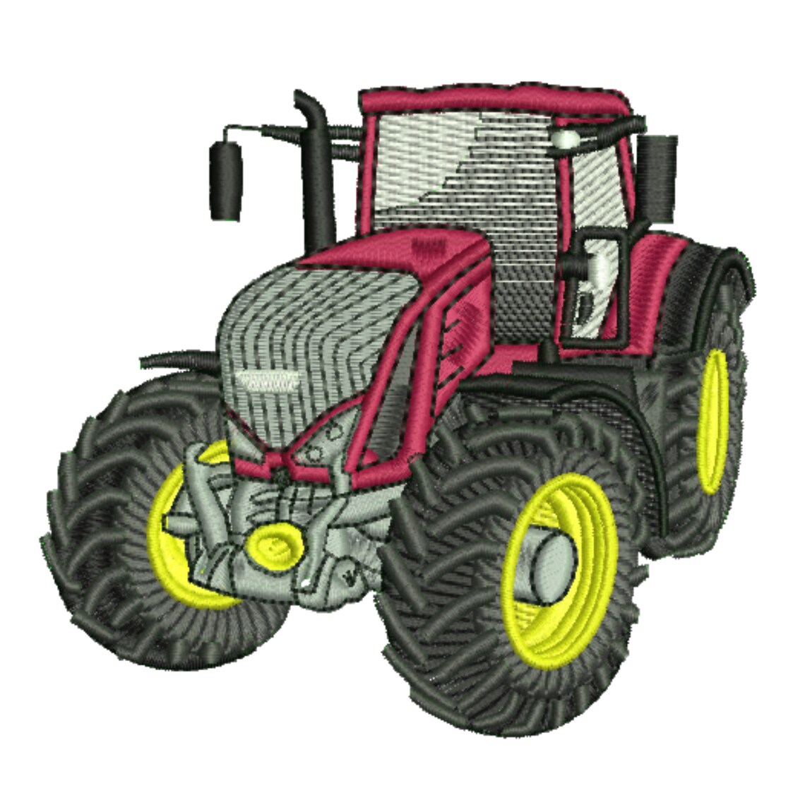 Tractor Farm Machine Embroidery File 3 Sizes - Tiny Tractor Embroidery ...