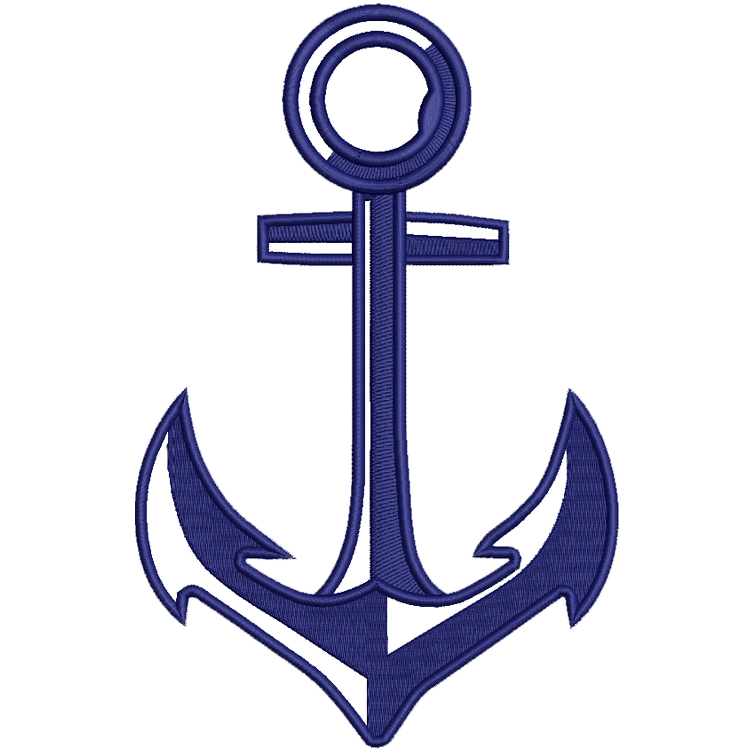 Anchor Embroidery Design 8 Sizes Boat Anchor Machine - Etsy