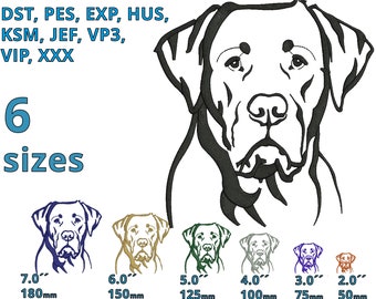 Labrador Head Outline - Etsy