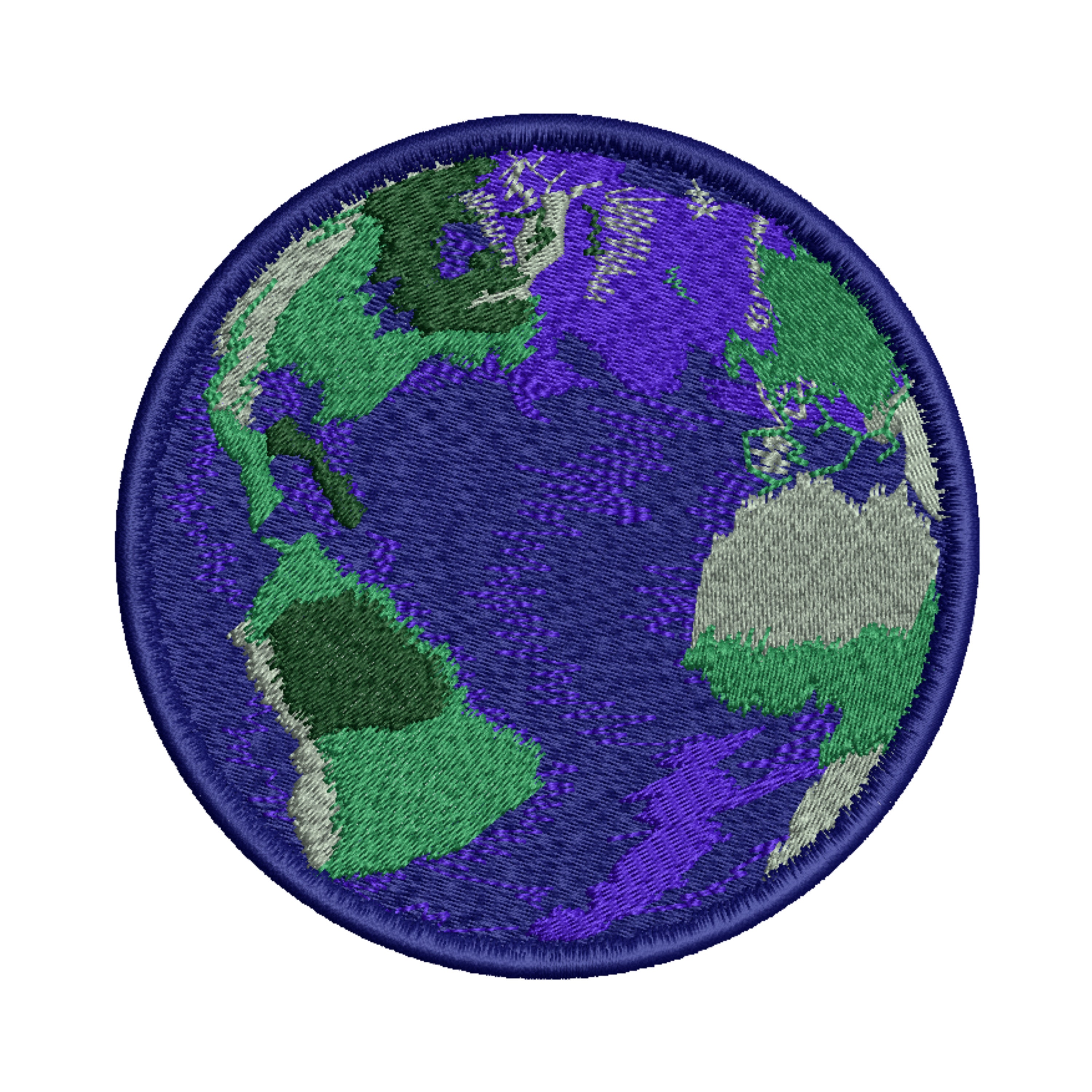 Planet Earth Embroidery Design World Map Machine Embroidery - Etsy