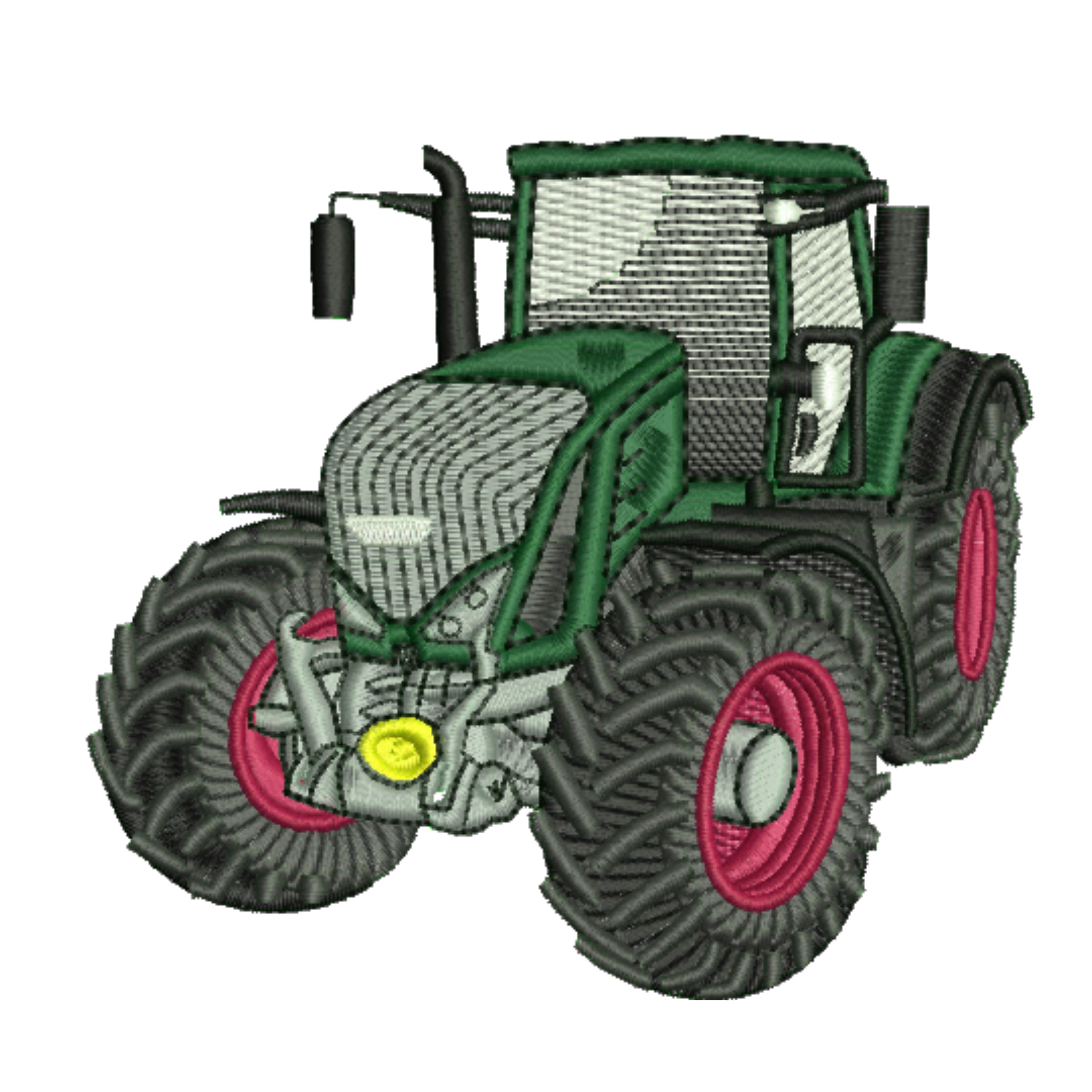 Tractor Farm Machine Embroidery File 3 Sizes - Tiny Tractor Embroidery ...