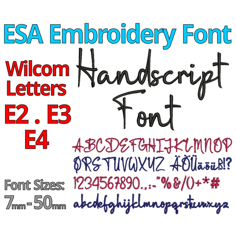 Esa Font File - Etsy