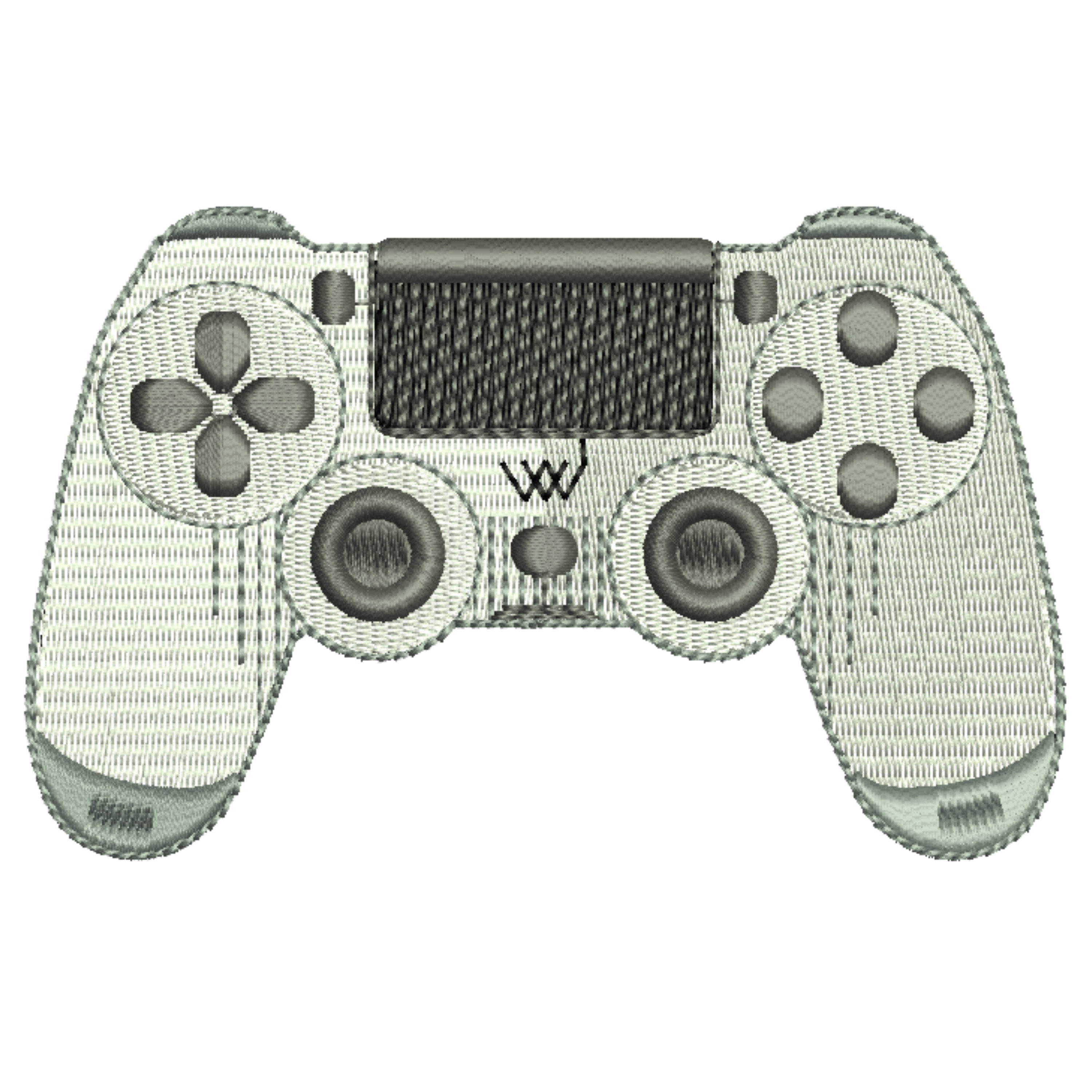 PS5 Controler Embroidery Design 3 Sizes - Pro Gaming Machine Embroidery ...
