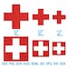 Red Cross Embroidery Design 2 Logos Redcross EMT Medical - Etsy