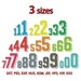 NUMBERS Embroidery Design 3 Sizes- Sport College Big Numbers Machine ...