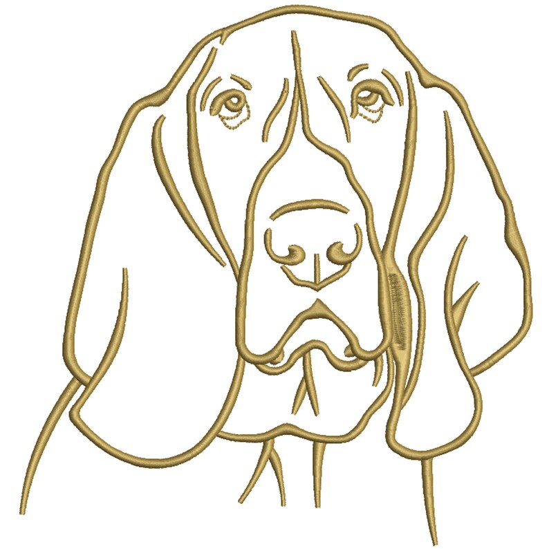 Bluthund Bloodhound Embroidery Design 6 Sizes Dog Head - Etsy