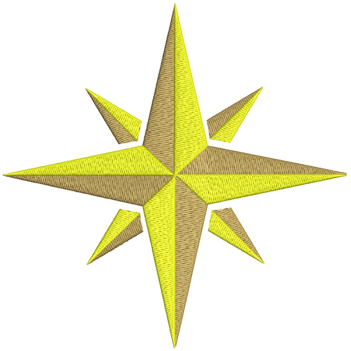 Compass Rose Embroidery Design 7 Sizes Wind Star Machine - Etsy