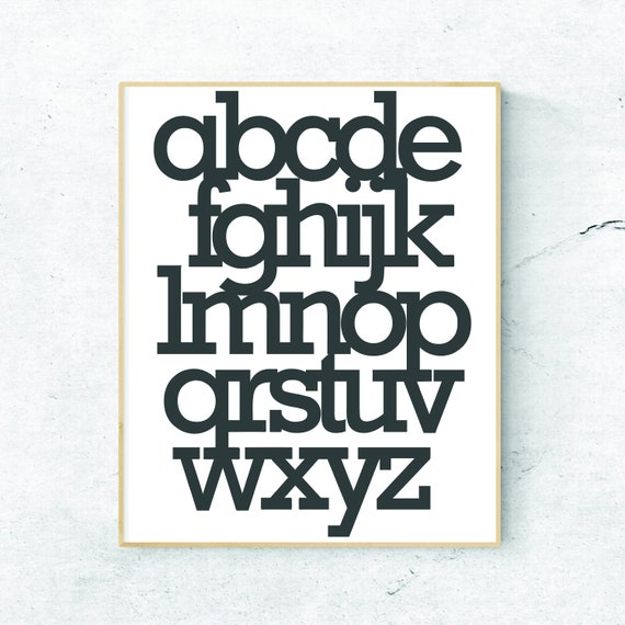 Alphabet ABC Svg File Plotter Cricut in 1 Piece Lasercut - Etsy