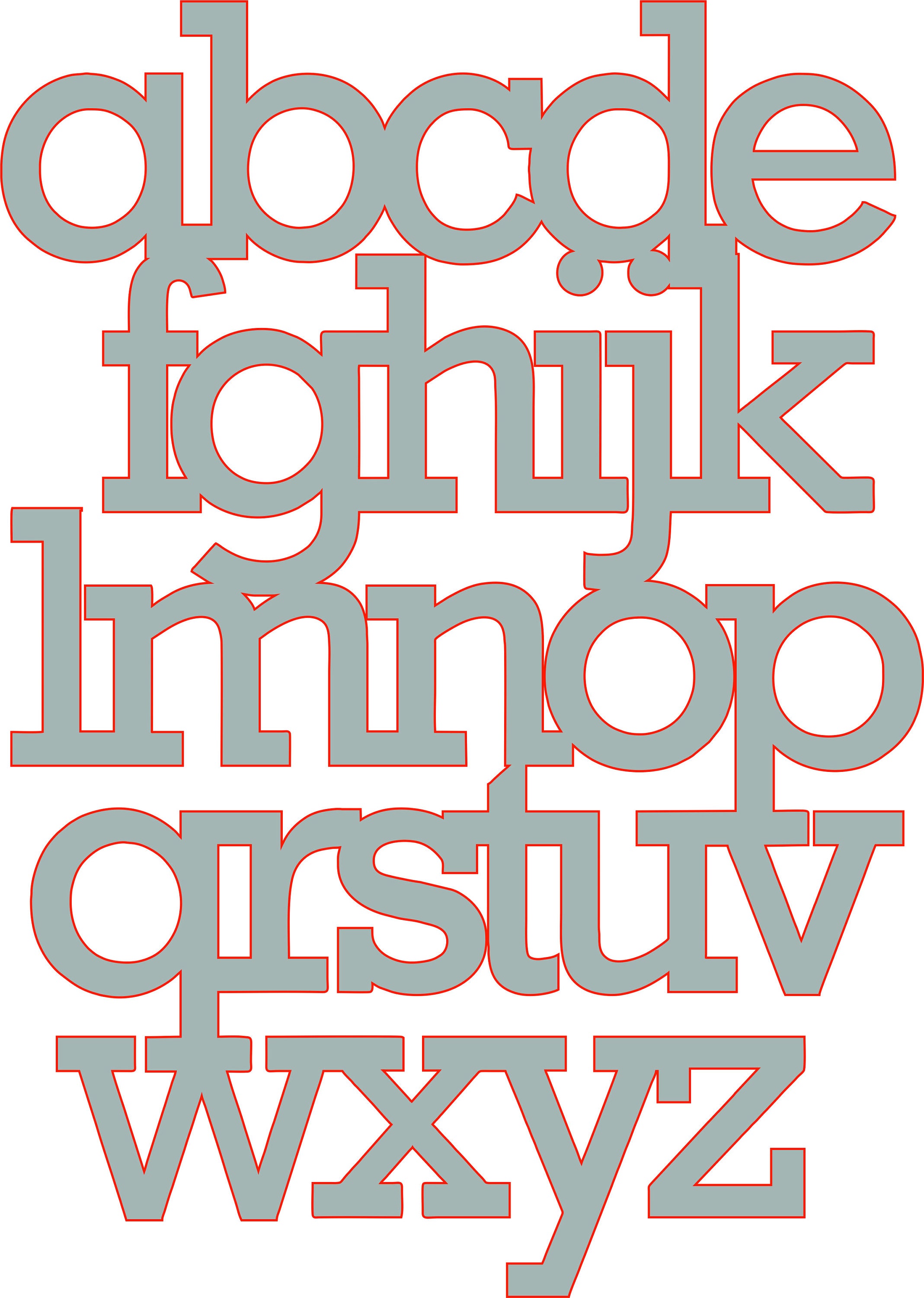 Alphabet ABC Svg File Plotter Cricut in 1 Piece Lasercut - Etsy