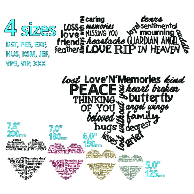 Memorial Embroidery - Etsy