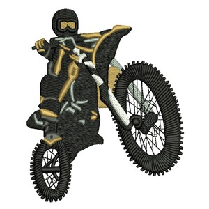 Embroidery Design Motocross 3 Sizes - Enduro Machine Embroidery File ...