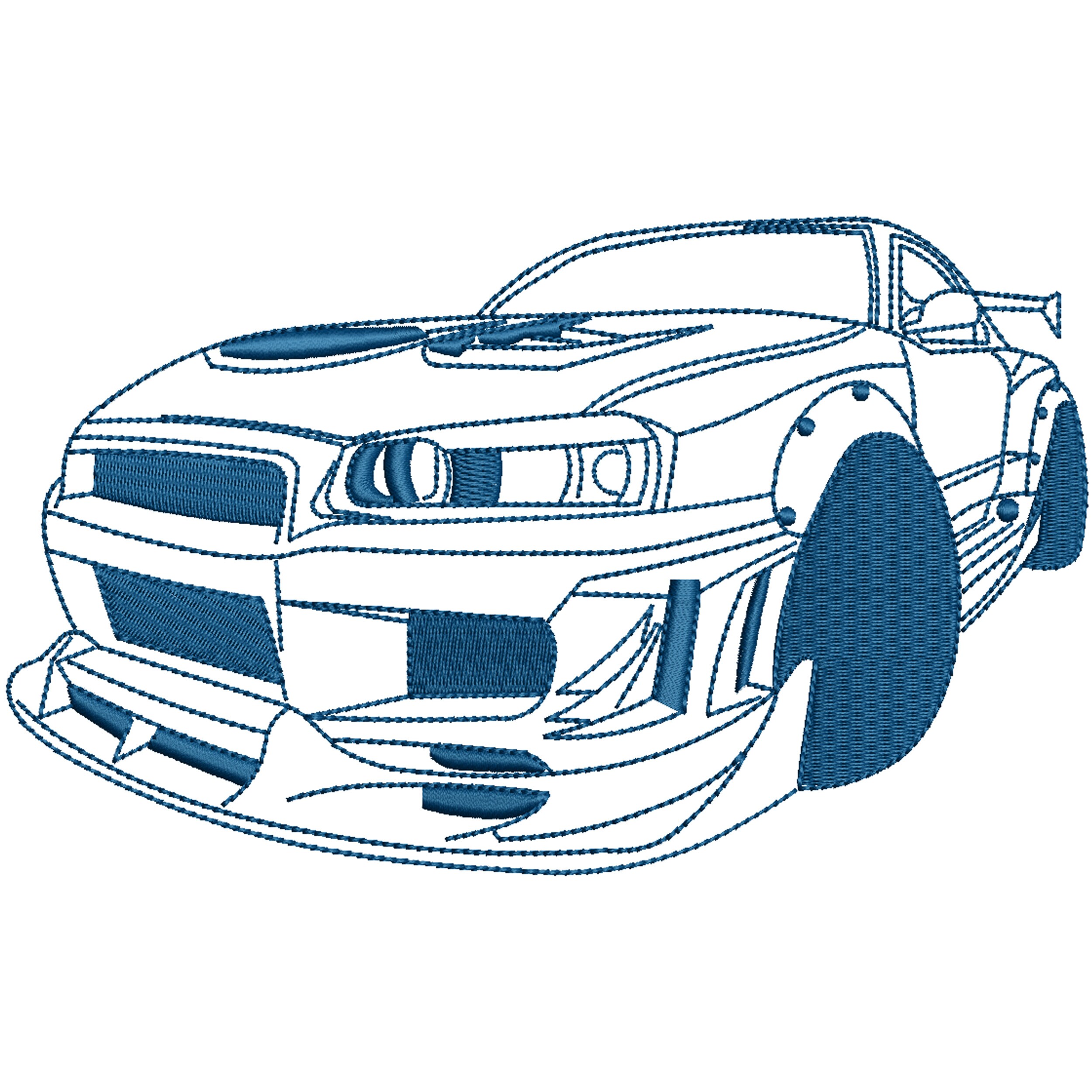 Sport Car Embroidery Design 6 Sizes Sport Auto Machine - Etsy