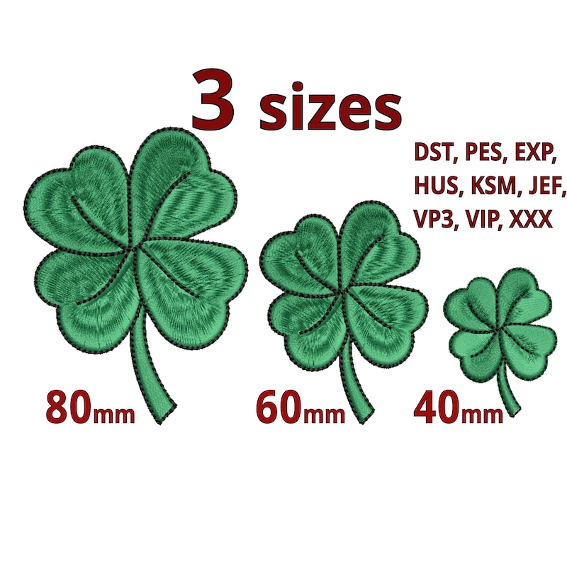 Shamrock Embroidery Design - Etsy