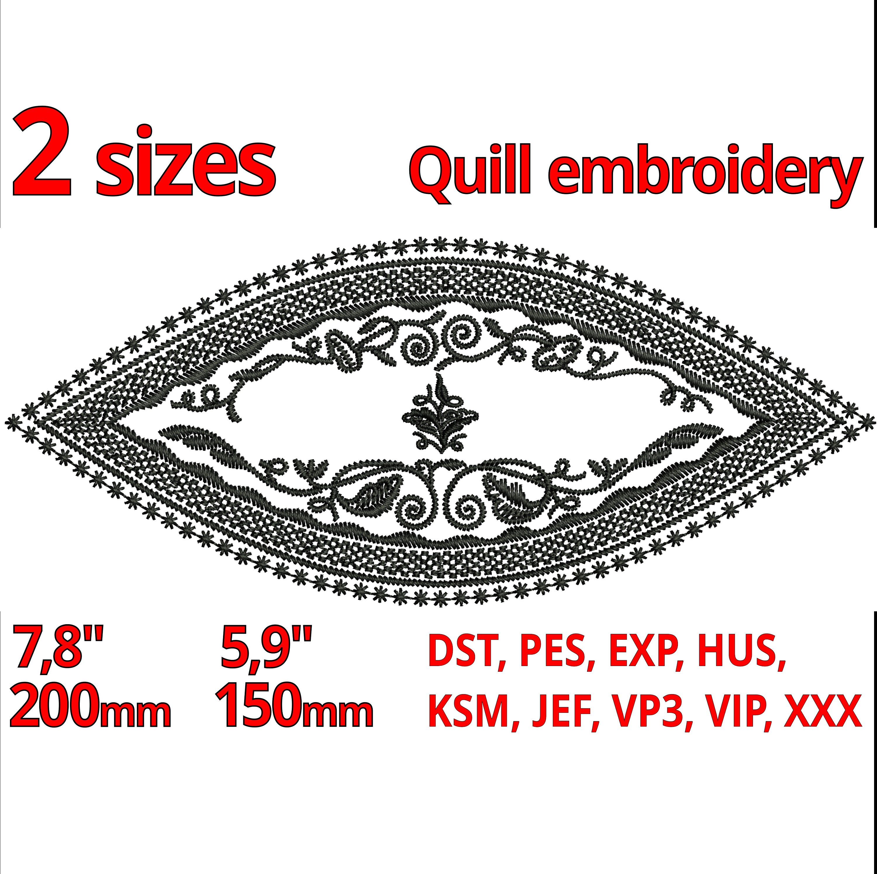 Porcupine Quill Embroidery Design Qillwork Cross Stich Machine ...