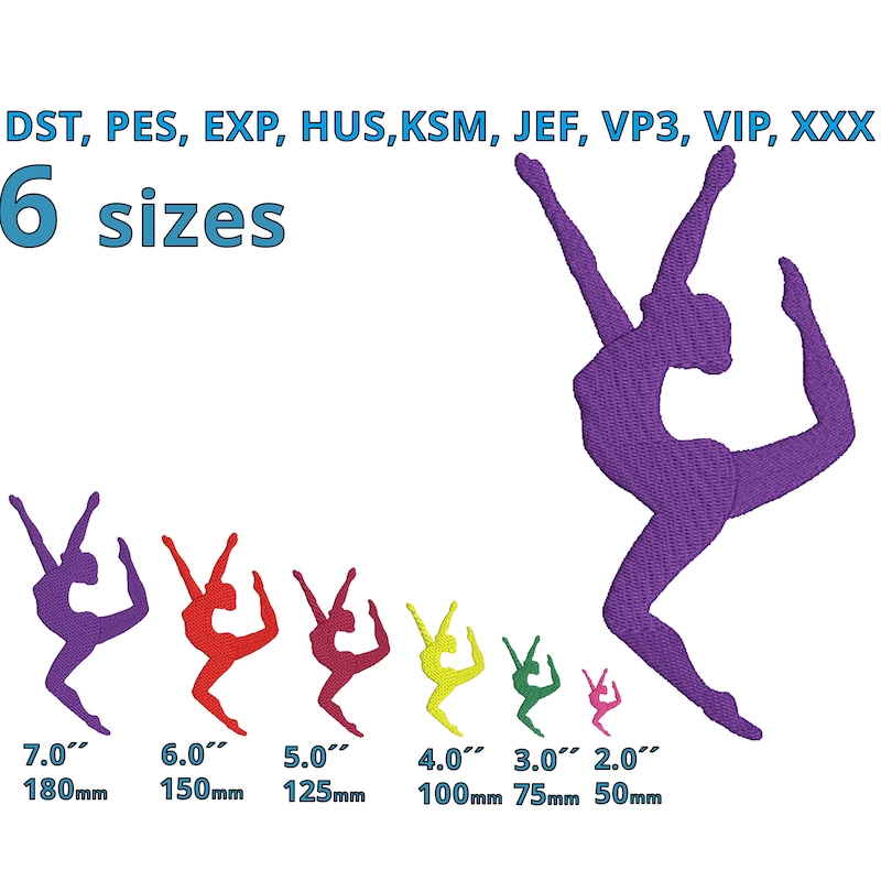 Dancer Embroidery Design - Etsy