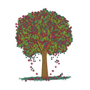 TREE Embroidery Design 3 Sizes - Spring Time Tree of Life - Blossom ...