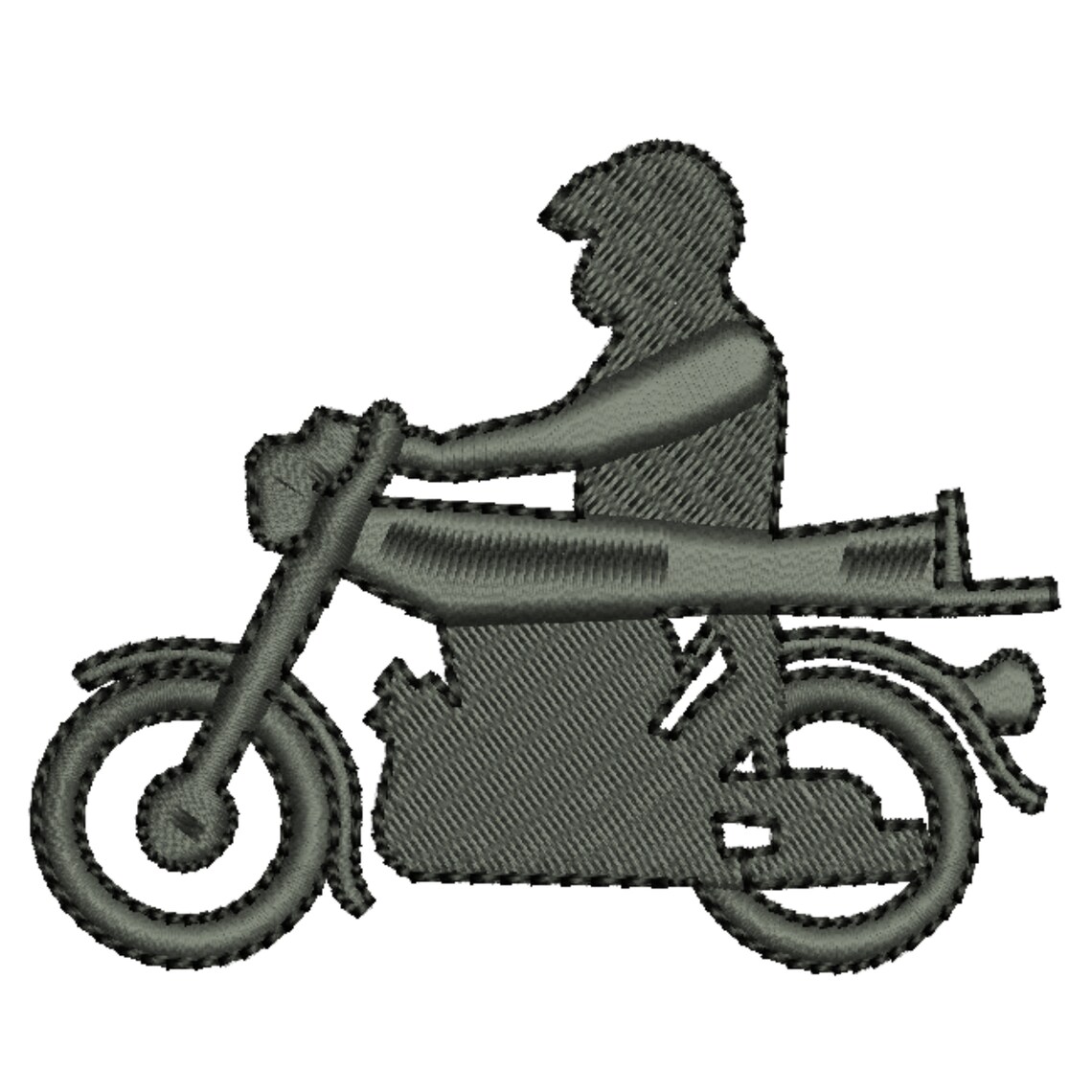 Small Moped Embroidery Design 3 Sizes - Vintage Motorcycle Retro Bike ...
