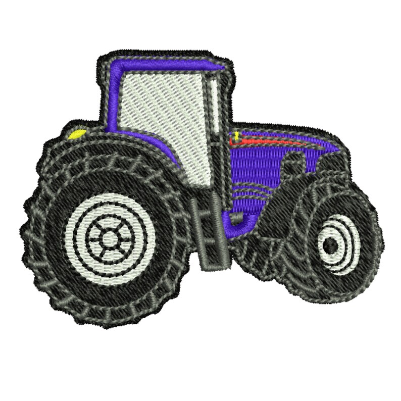Farm Tractor Embroidery Design 4 Sizes Tiny Machine - Etsy