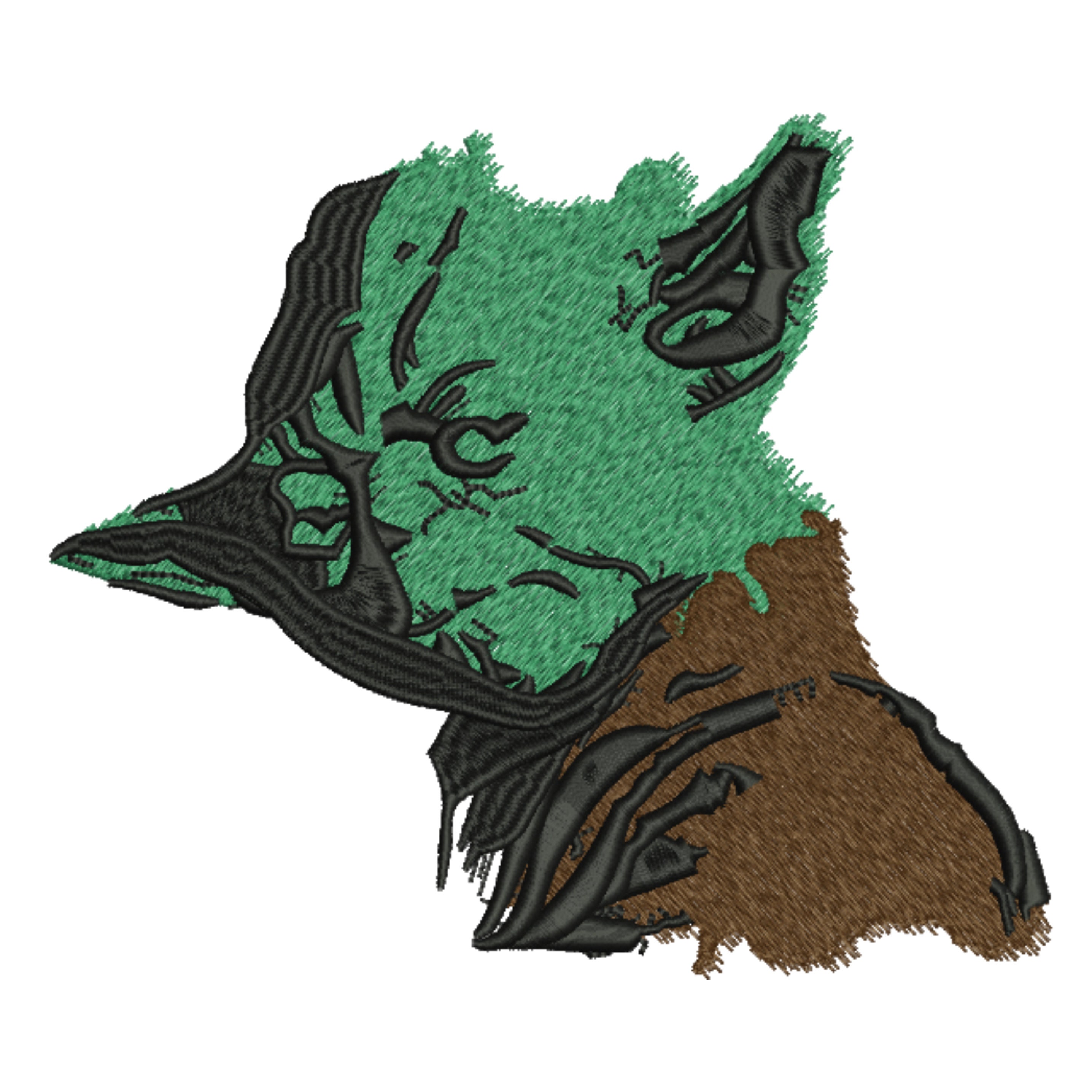 Yoda Embroidery Design Joda Head Machine Embroidery File 5 - Etsy