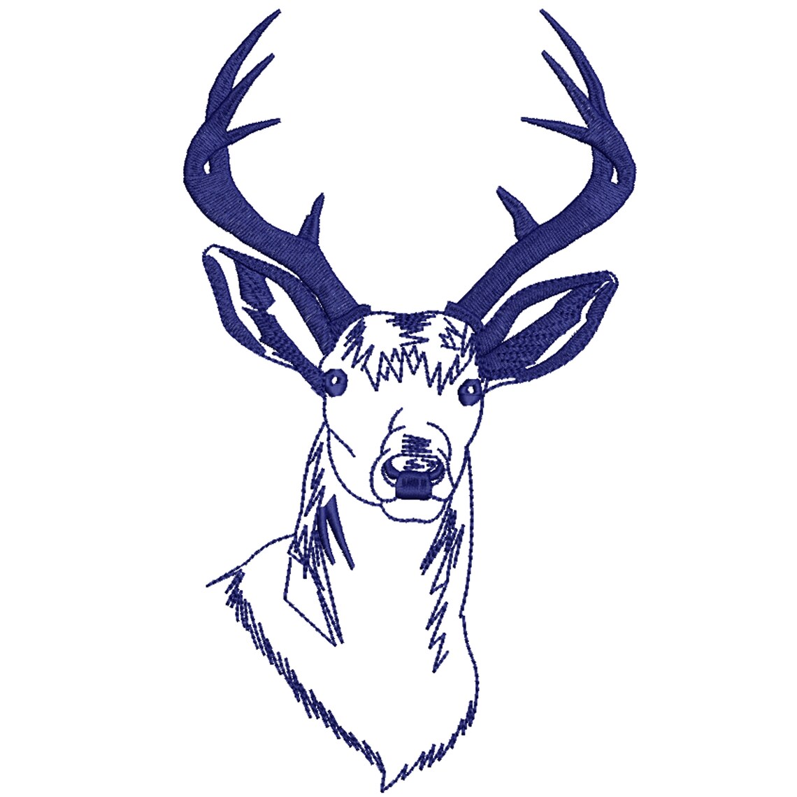 Deer Embroidery Design File - Deer Head Embroidery Design 7 Sizes Deer ...