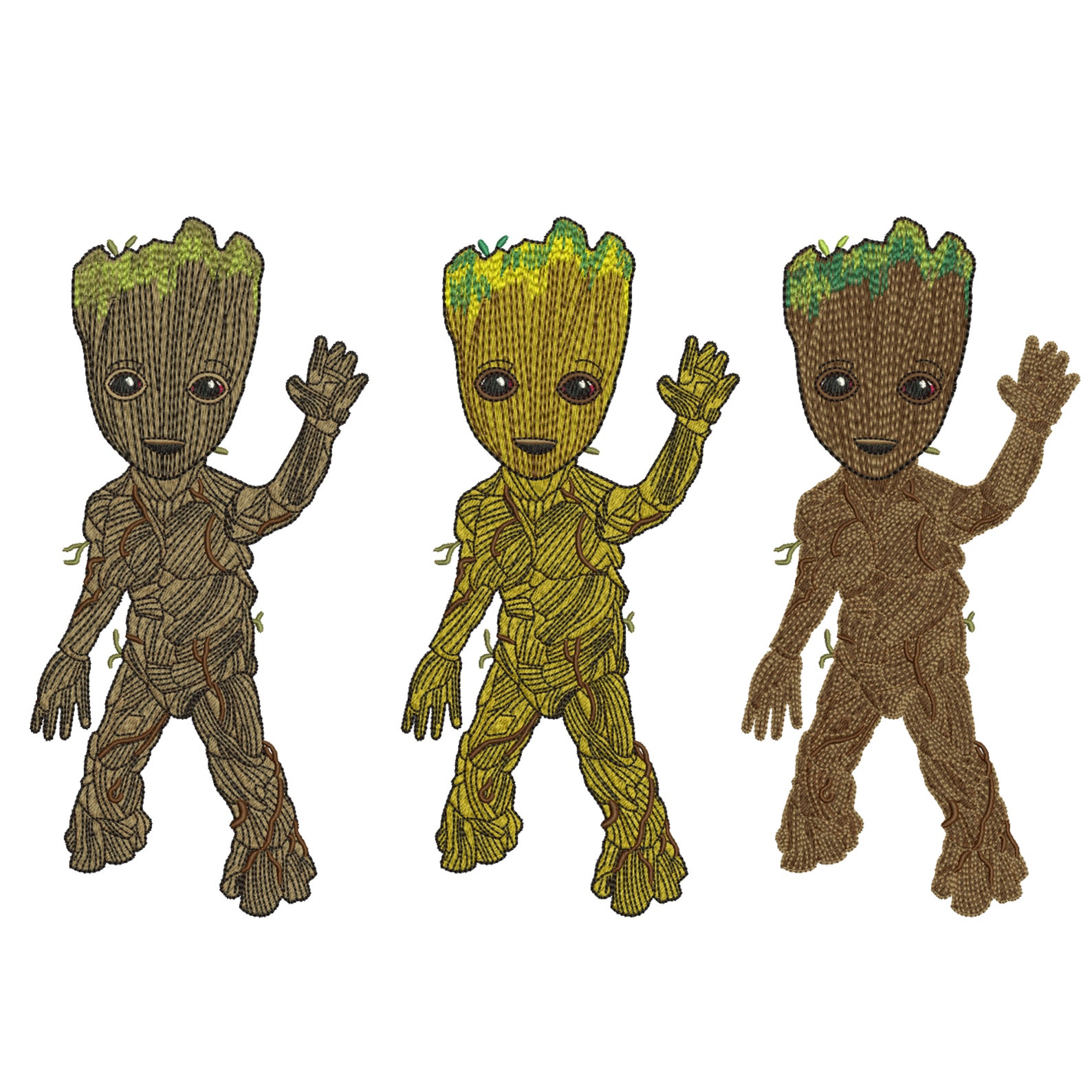 Baby Groot Embroidery Design 3 Sizes Kids Groot Wood Figure - Etsy