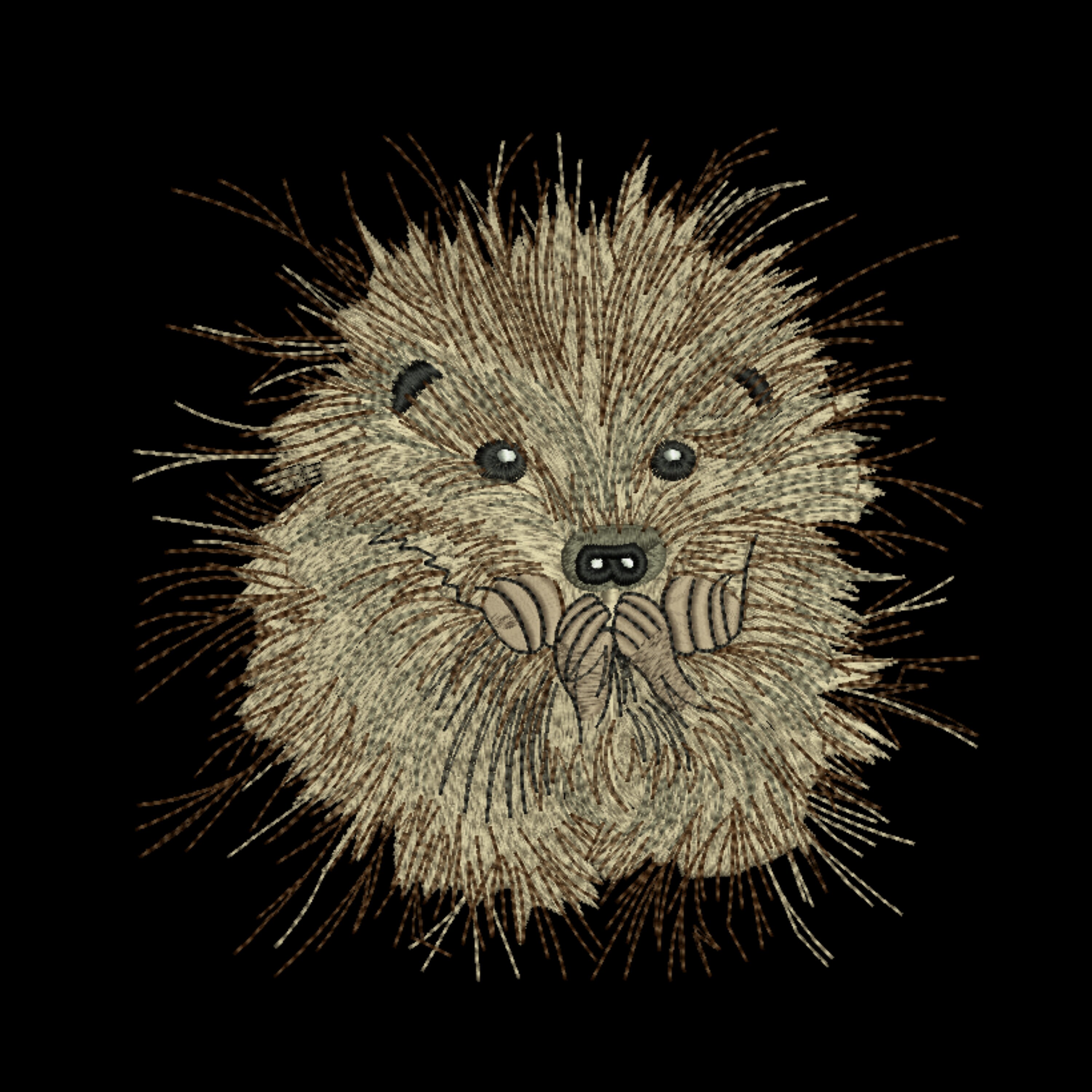 Hedgehog Embroidery Design Cute Baby Hedgehog Forest Animals - Etsy