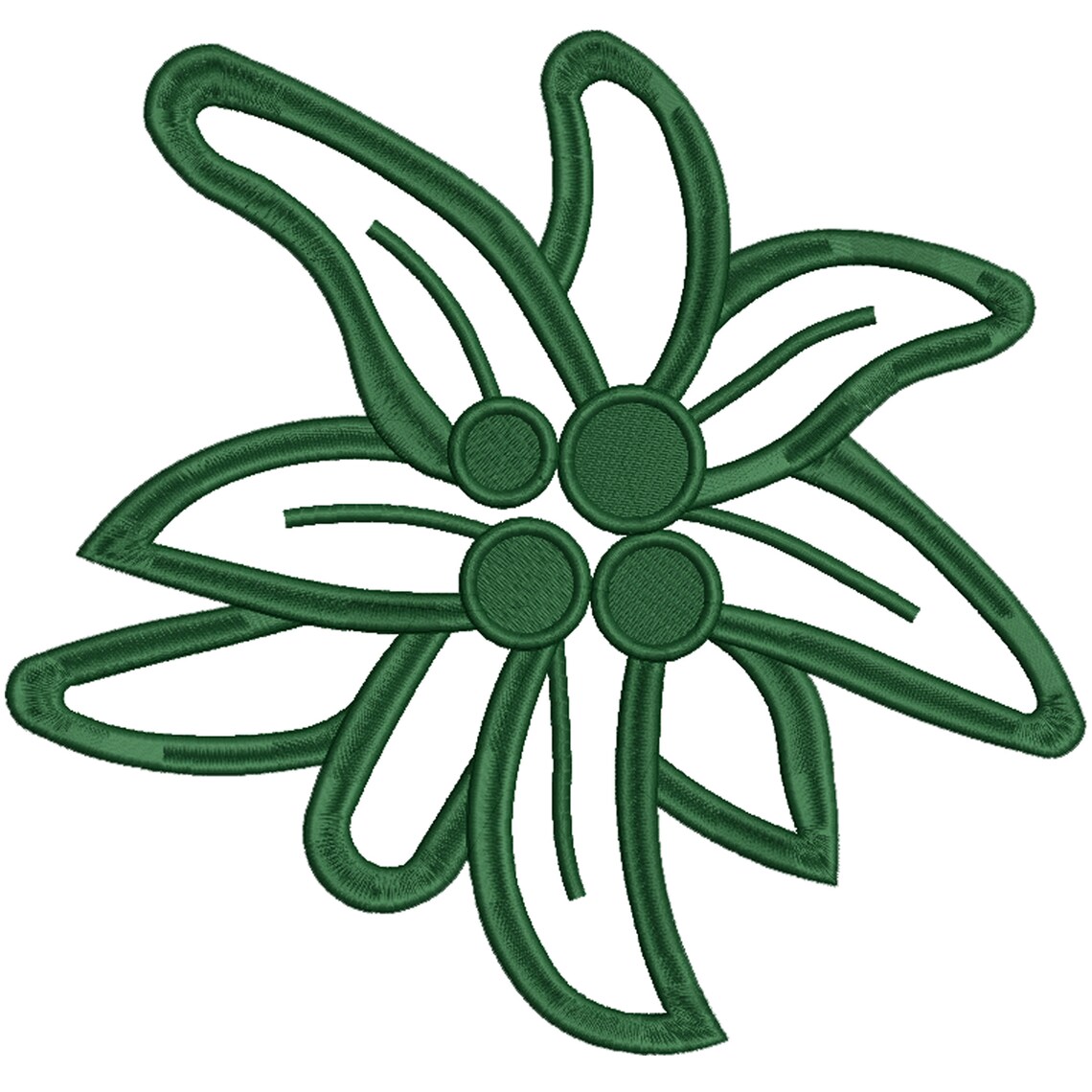 Edelweiss Embroidery Design 8 Sizes Edelweiss Machine Embroidery File ...