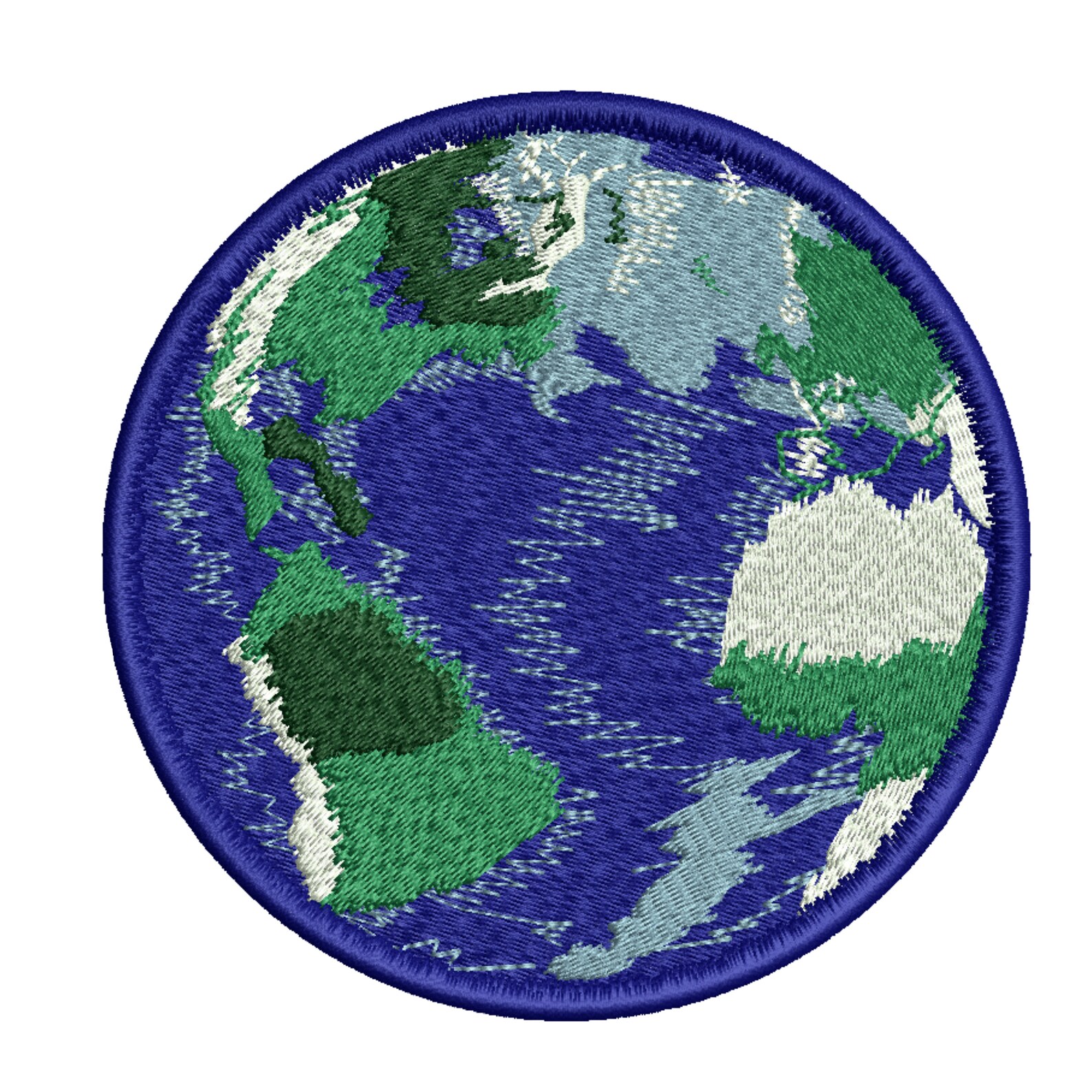 Planet Earth Embroidery Design World Map Machine Embroidery - Etsy