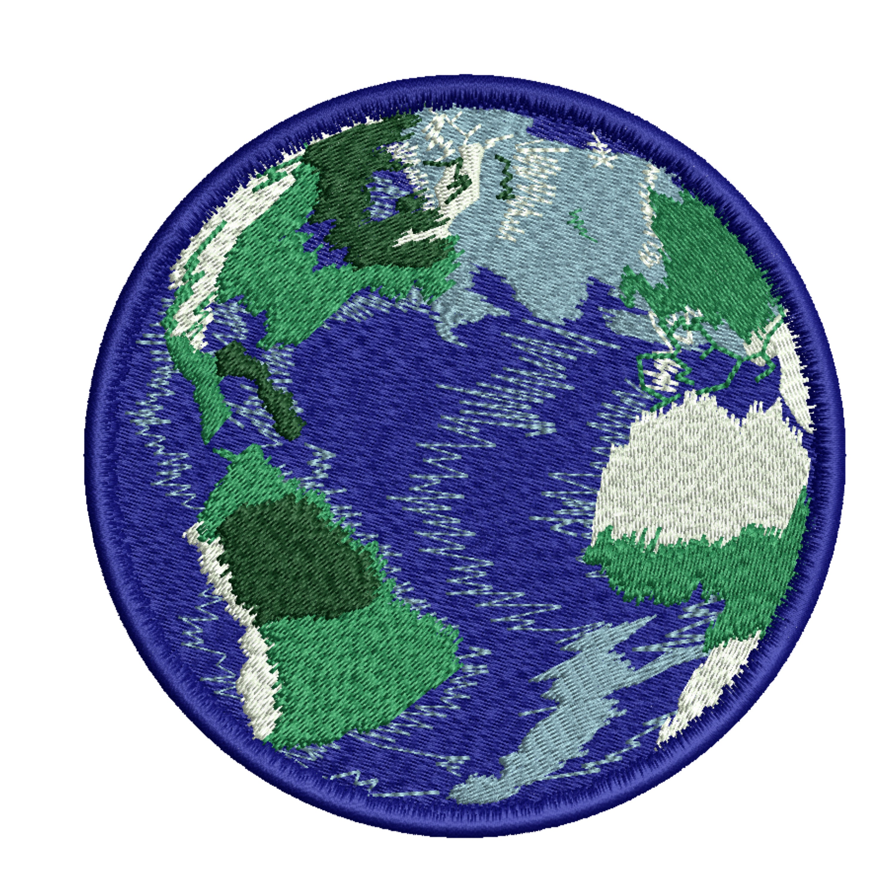 Planet Earth Embroidery Design World Map Machine Embroidery - Etsy