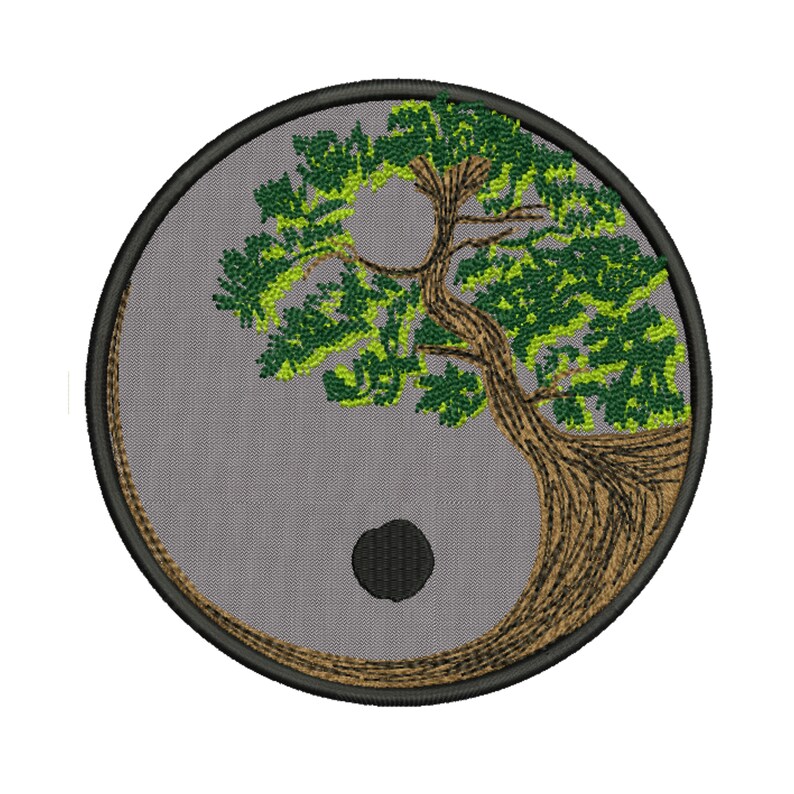 Applique Tree of Life Embroidery Design ITH Yin Yang Machine - Etsy