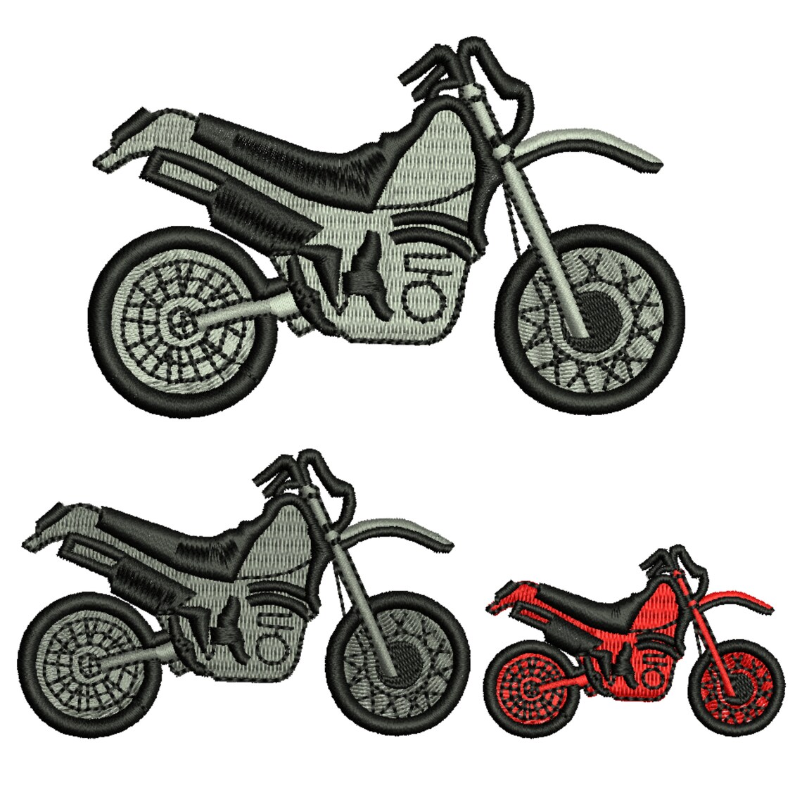Motorcross Embroidery Design 3 Sizes Enduro Machine - Etsy