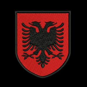 Embroidery Design of Albania Coat of Arms 5 Sizes Albanian Eagle ...