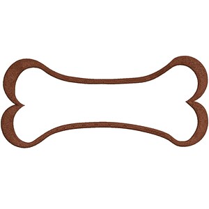 Bone for Dog Embroidery Design 8 Sizes Emblem Bone Machine Embroidery ...