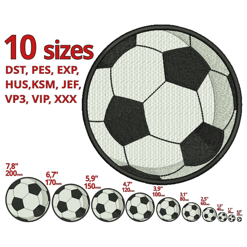 Soccer Embroidery - Etsy