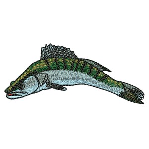 Fish Embroidery Designs | 3 Sizes | Real Walleye Fish Machine ...