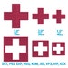 Red Cross Embroidery Design 2 Logos Redcross EMT Medical - Etsy