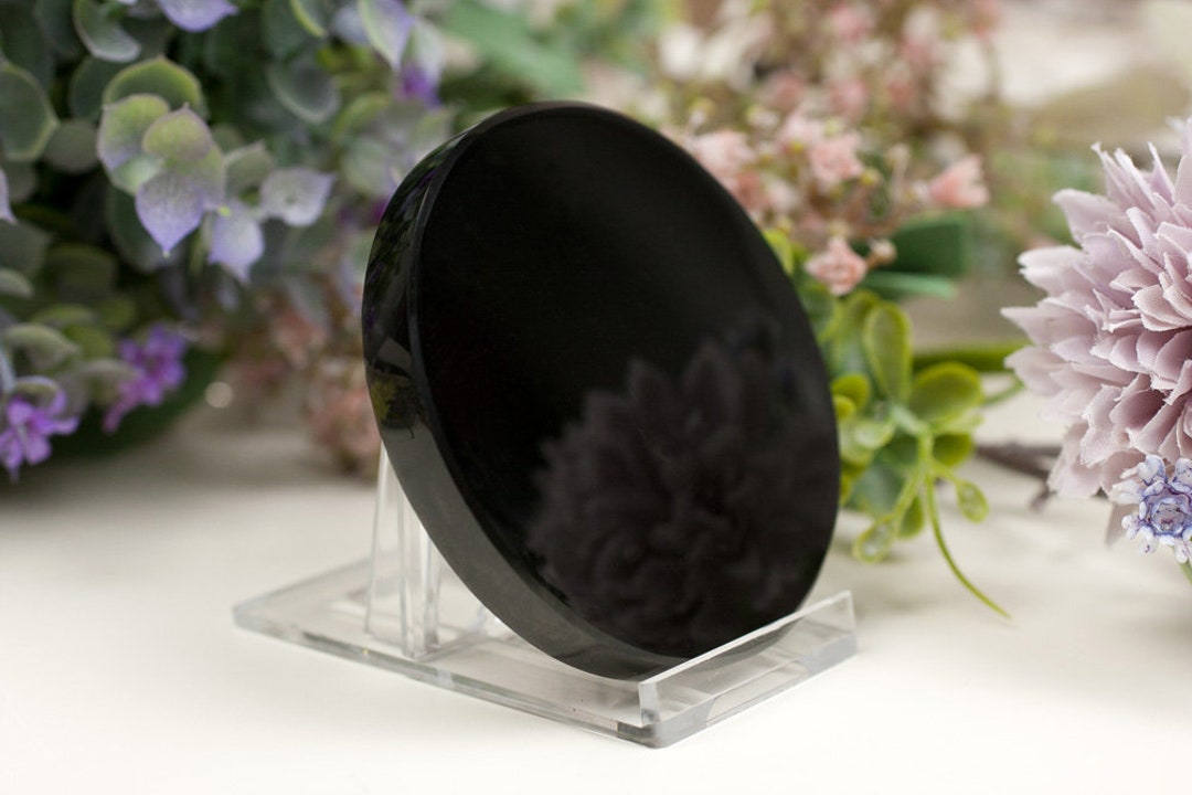 Obsidian Mirror Obsidian Disc Black Obsidian Mirror Obsidian Mirror ...