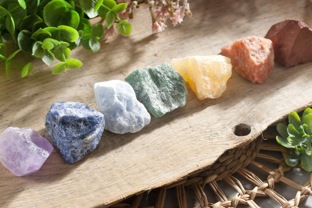 7 Chakra Raw Stones | Chakra Stones | Chakra Raw Stones | the Seven ...
