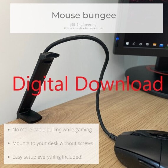 Mouse Bungee / Gaming Mouse Cable Holder / Maus Kabel Halter - Etsy
