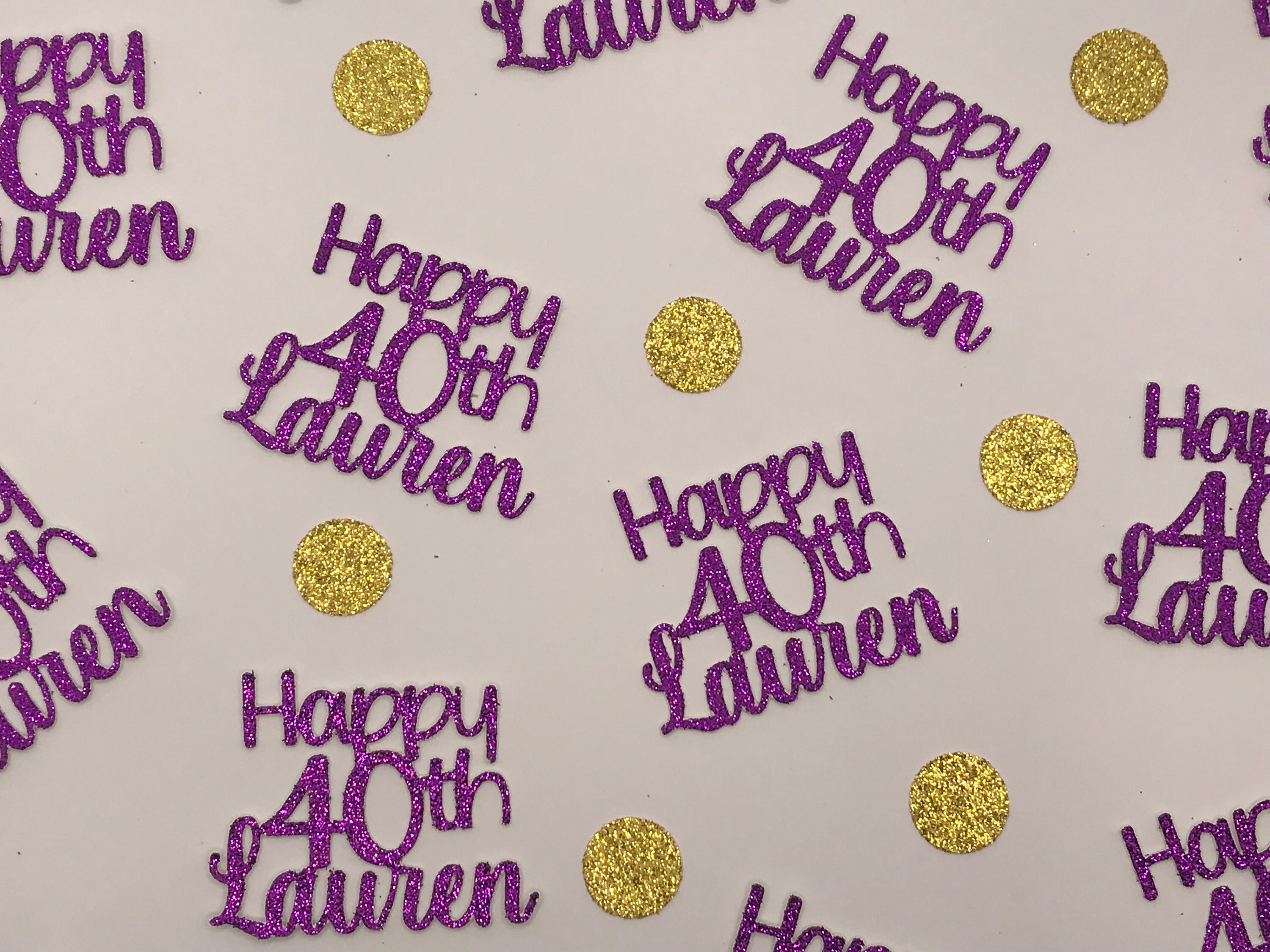 Personalized Glitter Confetti: Custom Names, Birthday, Celebrations - Etsy
