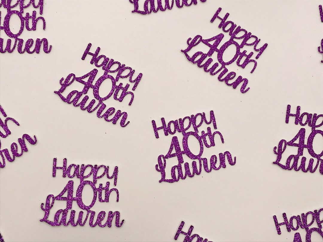 1 2 3 Words Custom Confetti Personalized Names Happy Birthday ...